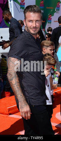 David Beckham at the Nickelodeon's Kids Choice Sports 2014 held at UCLA ...