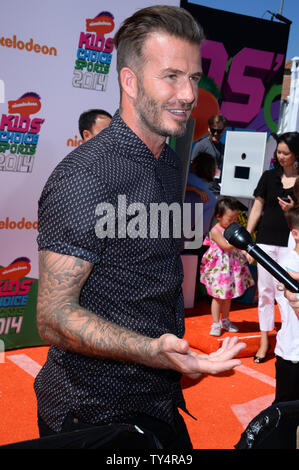 David Beckham at the Nickelodeon's Kids Choice Sports 2014 held at UCLA ...