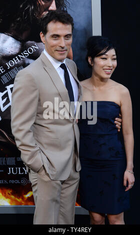 Rufus Sewell and girlfriend at the Hercules Premiere at the TCL Chinese ...