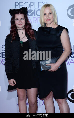 Actress Patricia Arquette (R) and daughter Harlow Olivia Calliope Jane ...