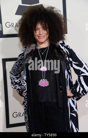 Mali Hunter arrives for the 57th Grammy Awards at Staples Center in Los ...