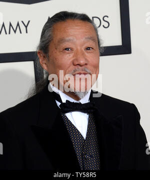 Japanese recording artist Kitaro arrives for the 57th Grammy Awards at ...