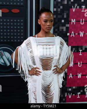 Actress Serayah arrives on the red carpet for the 32nd annual MTV Video ...
