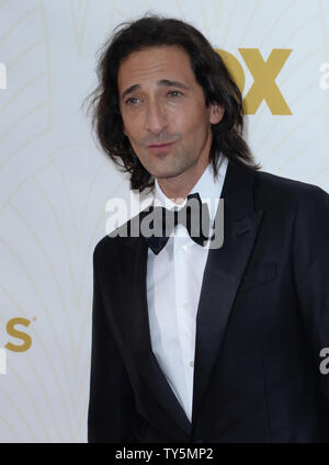 Actor Adrien Brody arrives at the 67th Primetime Emmy Awards in the ...