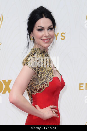 Actress Laura Prepon arrives at the 67th Primetime Emmy Awards in the ...