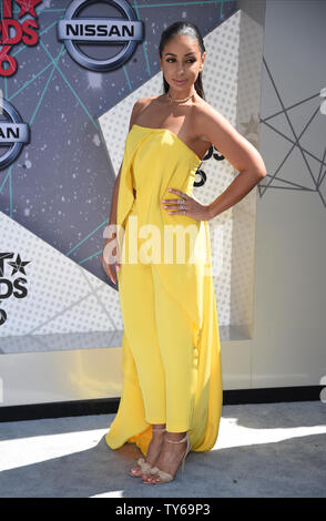 Mya attends the 2016 BET Awards at Microsoft Theater on June 26, 2016 ...