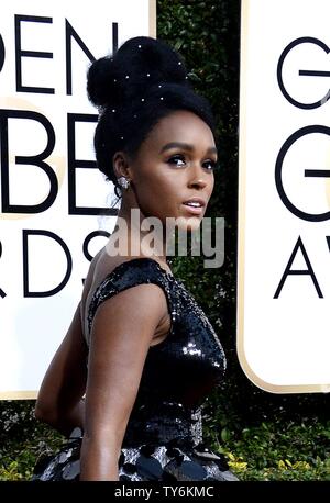 Janelle Monae attends the 74th annual Golden Globe Awards at the ...