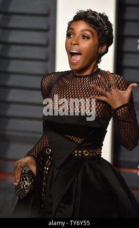 Janelle Monae attends the Vanity Fair Oscar Party at Wallis Annenberg ...
