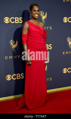 Actor Issa Rae arrives for the 69th annual Primetime Emmy Awards at ...