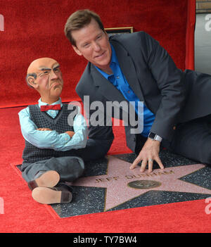 American ventriloquist and comedian Jeff Dunham and his puppet Walter ...