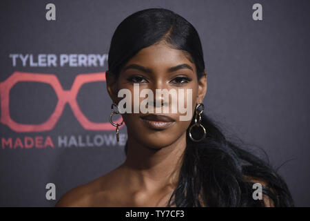 Cast member Diamond White attends the premiere of the motion picture ...