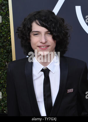 Finn Wolfhard at the 75th Golden Globe Awards held at the Beverly ...