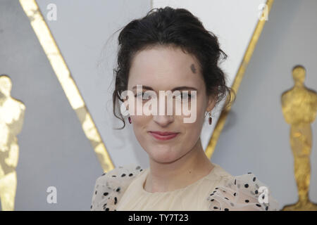 Phoebe Waller-Bridge arrives at the Oscars on Sunday, March 12, 2023 ...