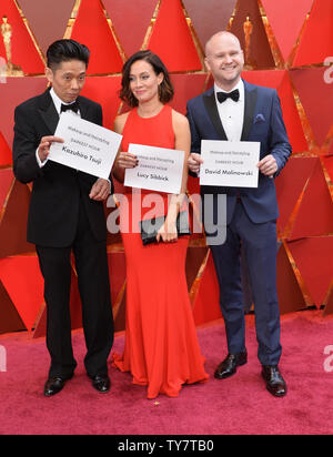 Make-Up and Hairstyling artists Kazuhiro Tsuji, Lucy Sibbick and David ...