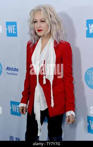 Cyndi Lauper arrives at WE Day California at The Forum on Thursday ...