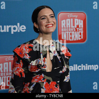 Cast member Mandy Moore, the voice of Rapunzel in the animated motion ...