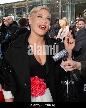 Singer Pink, real name Alecia Moore and husband Carey Hart 2010 ...