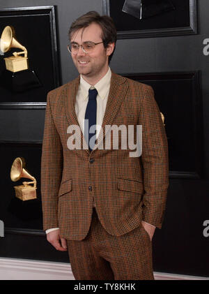 Kevin Grainger arrives at the 61st Annual Grammy Awards red carpet at ...