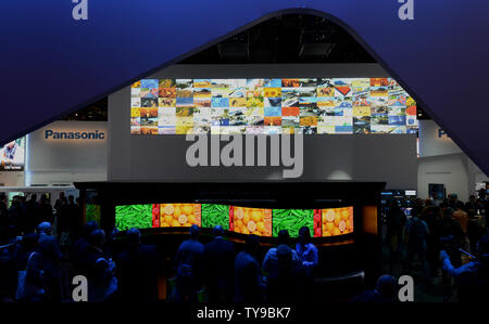The Panasonic booth at the CES show in Las Vegas Stock Photo - Alamy