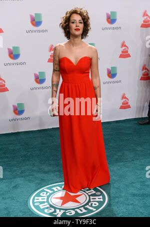Singer Vega arrives for the 15th annual Latin Grammy Awards at the MGM ...