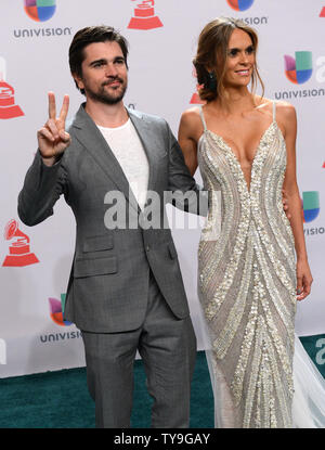 Singer Juanes and wife Karen Martinez arrive for the 15th annual Latin ...