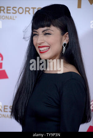 Mon Laferte attends the Latin Grammy Awards at the MGM Grand Garden ...