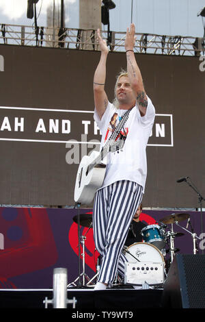 Lead singer Judah Akers of the alternative rock band 'Judah and the ...