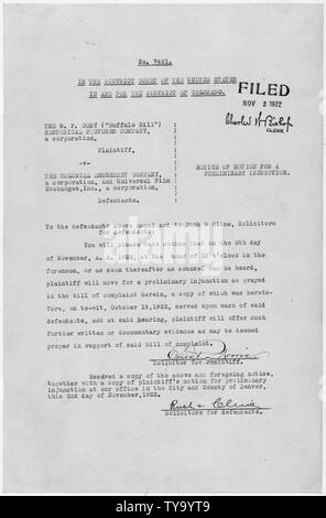 Notice of motion for a preliminary injunction Stock Photo - Alamy