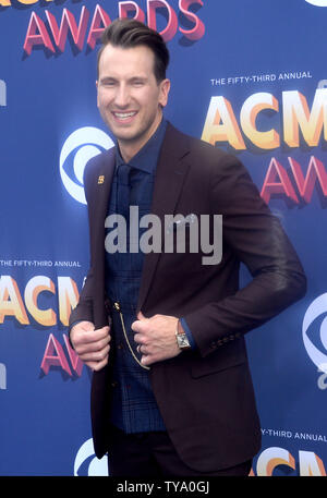 Russell Dickerson at the 53rd Academy of Country Music Awards held at ...
