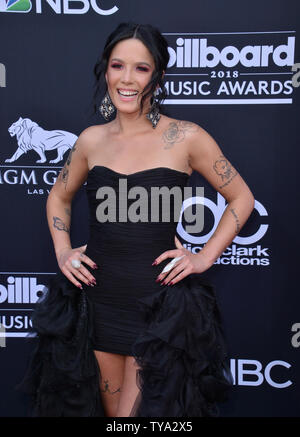 Halsey at the 2018 Billboard Music Awards held at the MGM Grand Garden ...