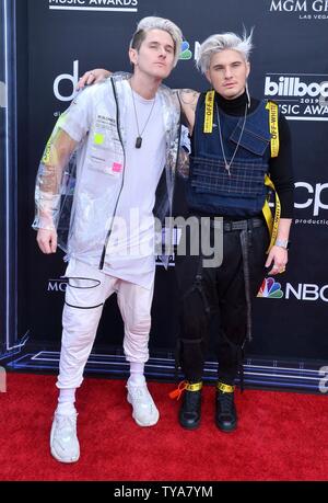 Michael Trewartha (L) and Kyle Trewartha of Grey arrive for the 46th ...