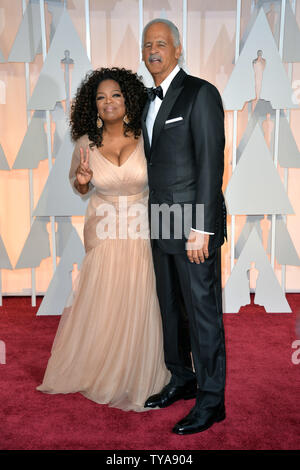 Oprah Winfrey and Stedman Graham arrive at the United States Department ...