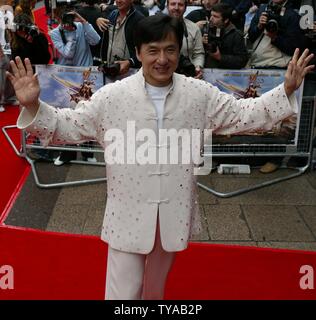 Jackie Chan at the premiere of Around The World In 80 Days in Hollywood ...