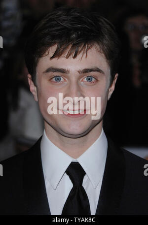 British actor Daniel Radcliffe attends the World premiere of "Harry ...