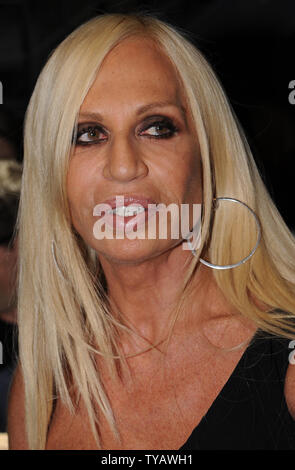 Fashion designer Donatella Versace attends the Whitney Museum of ...