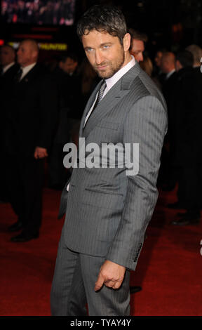 British actor Gerard Butler attends an exclusive competition winners ...