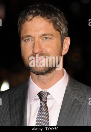 British actor Gerard Butler attends a press conference for their movie ...