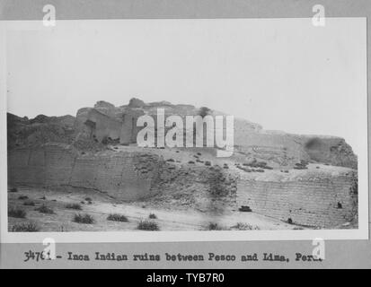 Inca Indian ruins between Pesco and Lima, and Milk delivery in Pesco ...