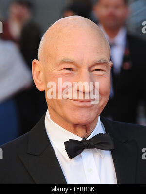 Patrick Stewart attends the Olivier Awards 2012 at the Royal Opera ...