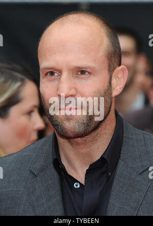 English actor Jason Statham attends a press conference for new movie ...