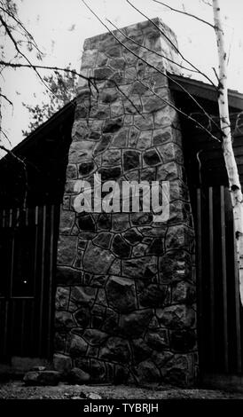 Photograph of Chimney to Recreation Building at Nesbit Lake ...