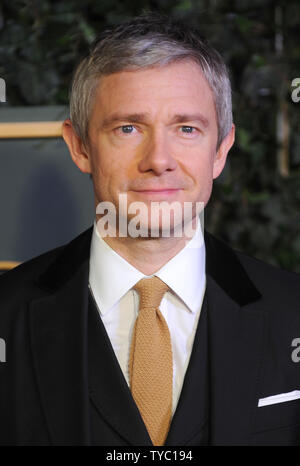 English actor Martin Freeman attends the World Premiere of 'The Hobbit ...