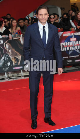 German actor Daniel Bruhl attends the UK Premiere of Captain America ...