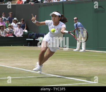 Japan's Misaki Doi returns in her first round match of the French Open ...