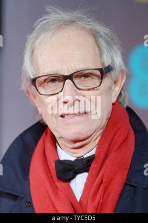 Ken Loach attends the Bafta Film Awards 2024, at the Royal Festival ...