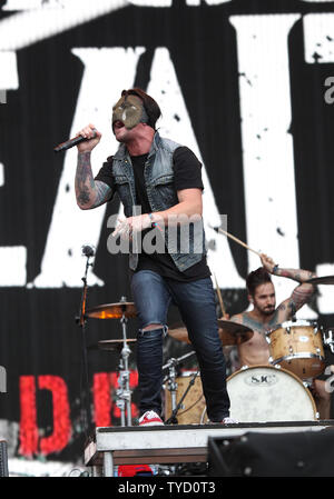 American rock band Hollywood Undead performs during the 30th bi-annual ...