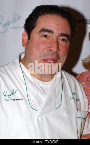 Emeril Lagasse arrives at the Miami Rocks fundraiser at Loewes Hotel in ...