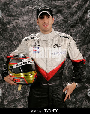 Tomas Scheckter, of South Africa, on the first day of qualifications ...