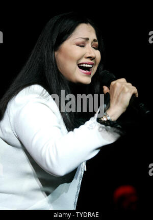 Mexican singer Ana Gabriel performs at the James L. Knight Center in ...