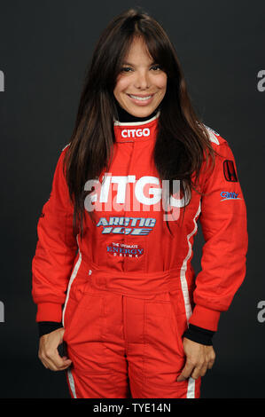 Milka Duno of Venezuela participates in the Indy Racing League media ...